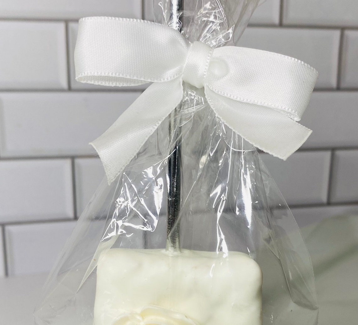 Snowflake Rice Krispy Treats: Winter White Party Favors (1 Dozen) - Etsy