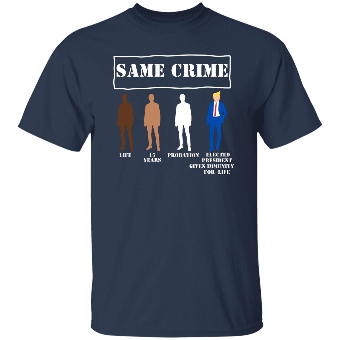 Same Crime Different Time Donald Trump President Version T-shirt ...