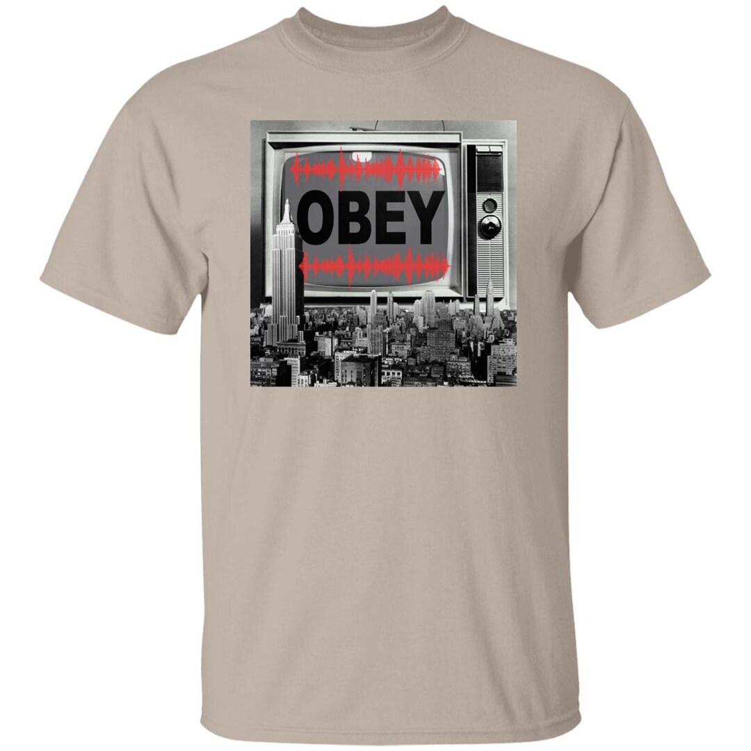 Obey Television Surreal Collage Print Tshirt - Etsy