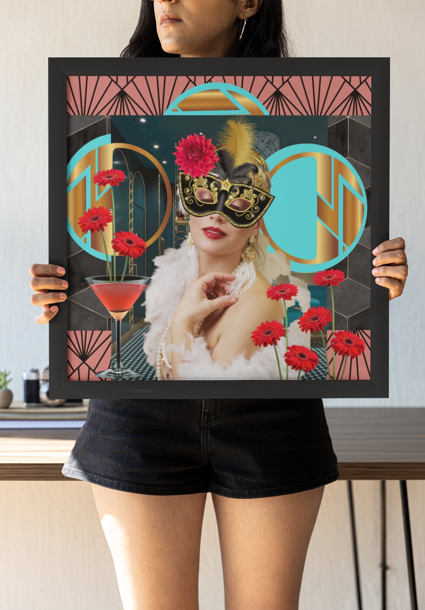 Art Deco Collage Print, 1920s Art Deco Canvas Print, Art Deco Wall Paper Art, Roaring 20s - Etsy