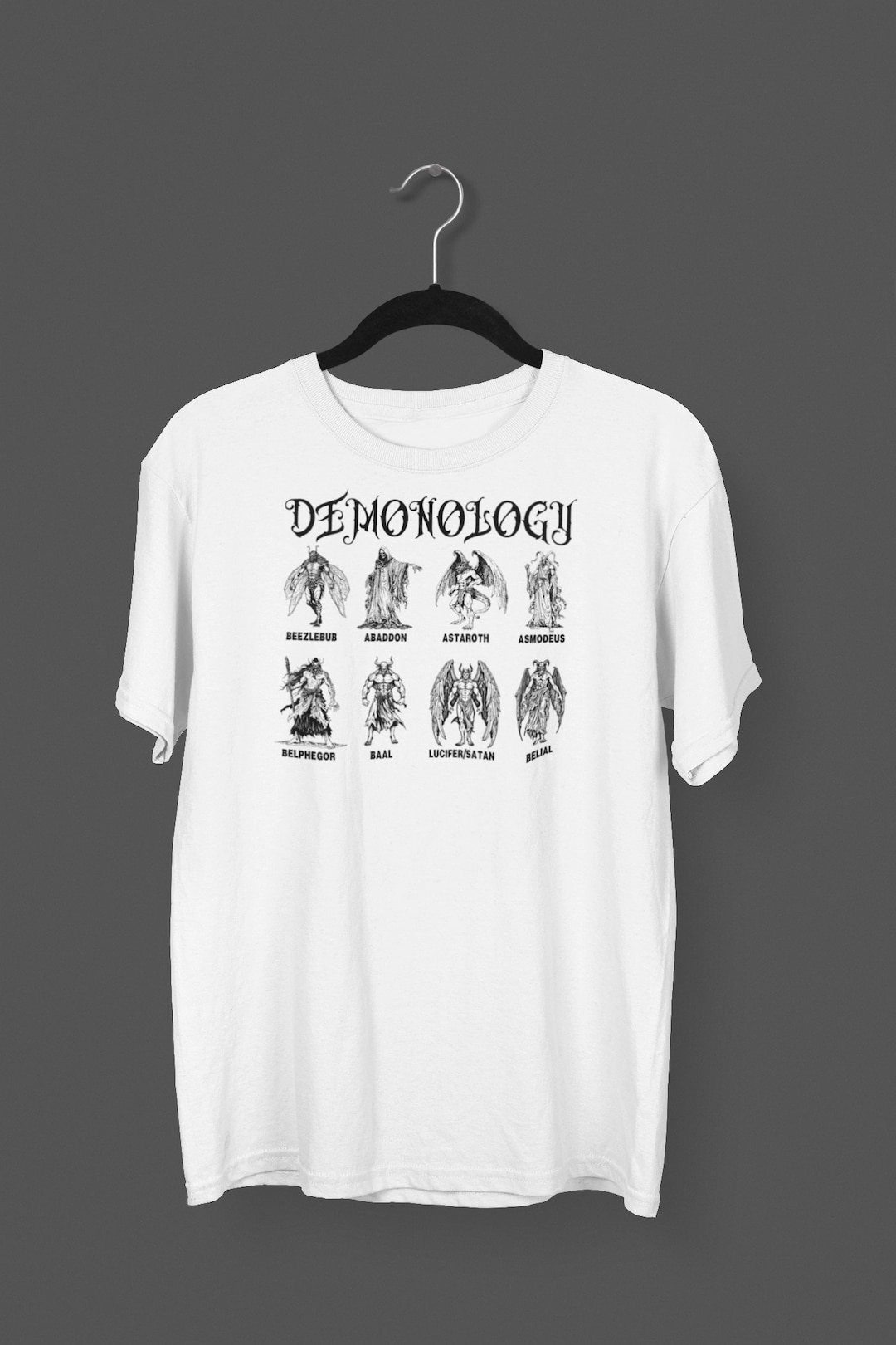 Demonology Witchcraft Occult T-shirt, Demons of Hell Tshirt, Satan ...