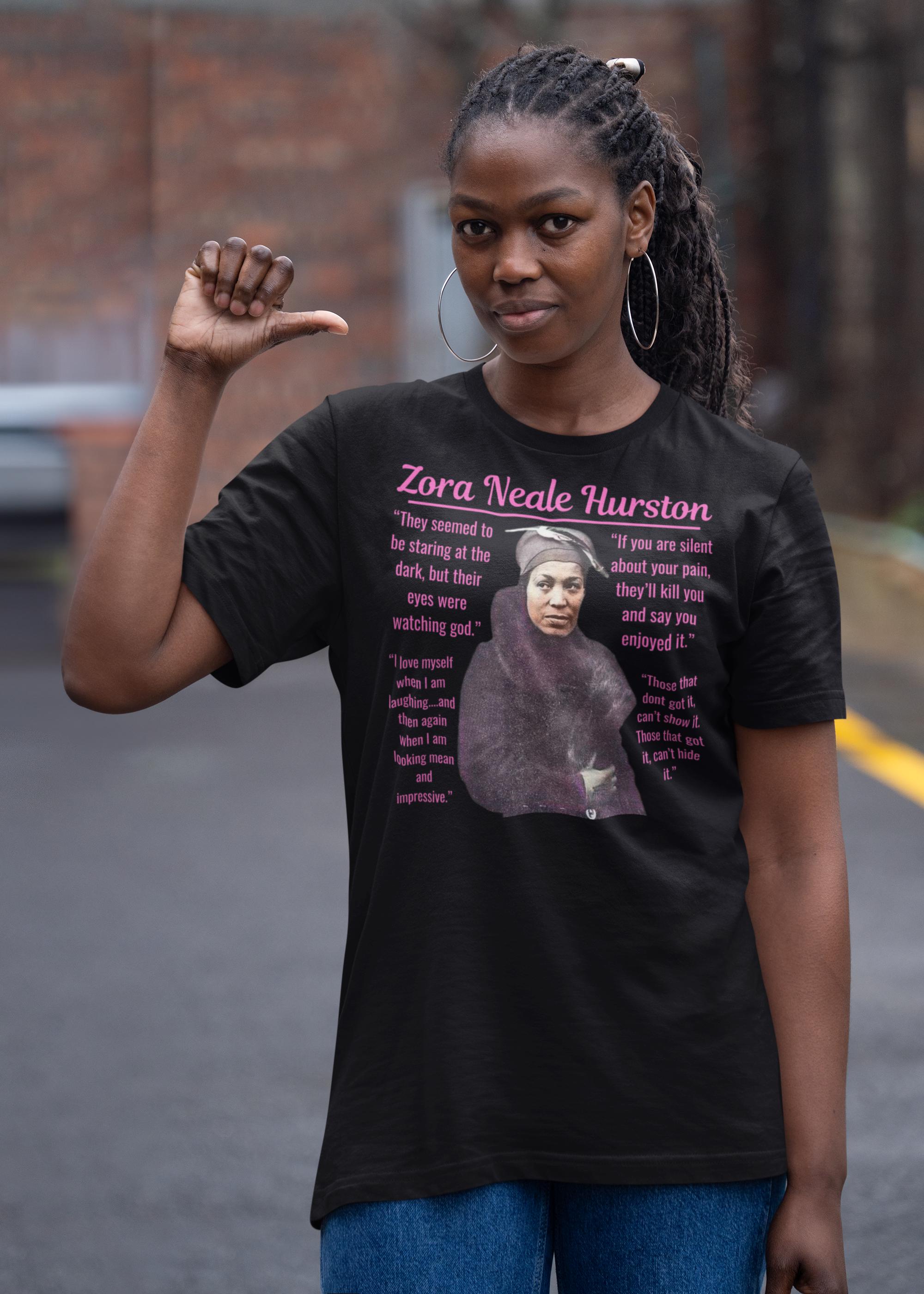 Zora Neale Hurston Quotation T-shirt, Female Empowerment Black Writer ...