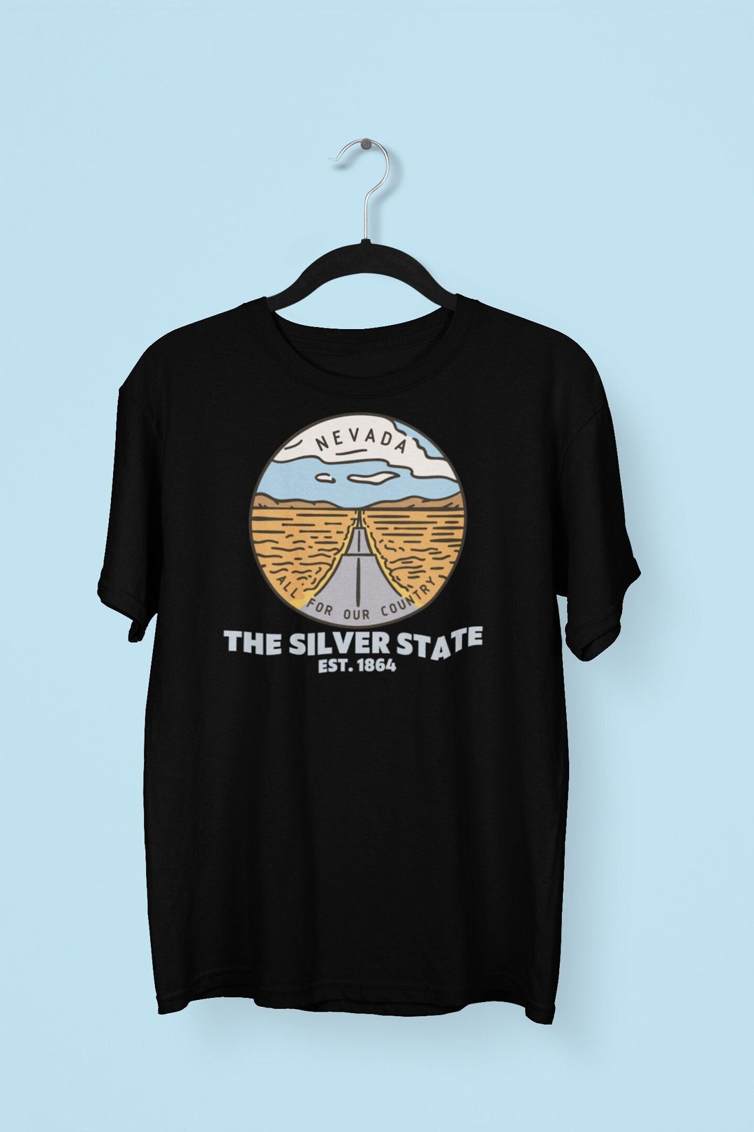Nevada State Quarter Shirt, Nevada State Logo and Motto Shirt, Nevada ...