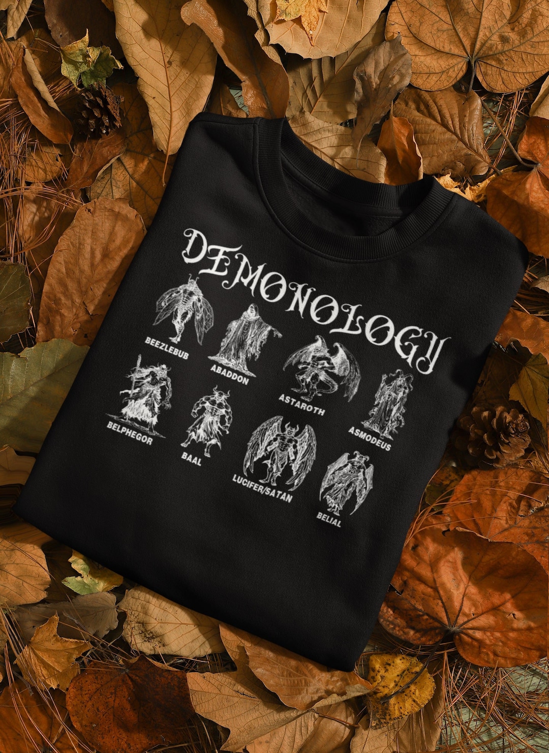 Occult Demonology Sweatshirt, Dark Arts Occult Magic Shirt, Demonology ...