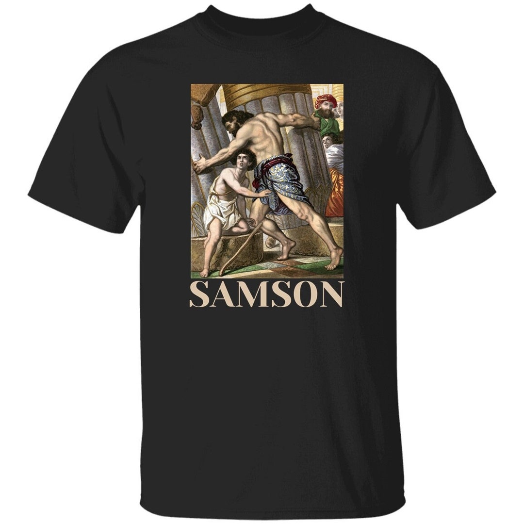 Samson Bible Hero Hebrew Judge Warrior Judaica Israeli Tshirt - Etsy