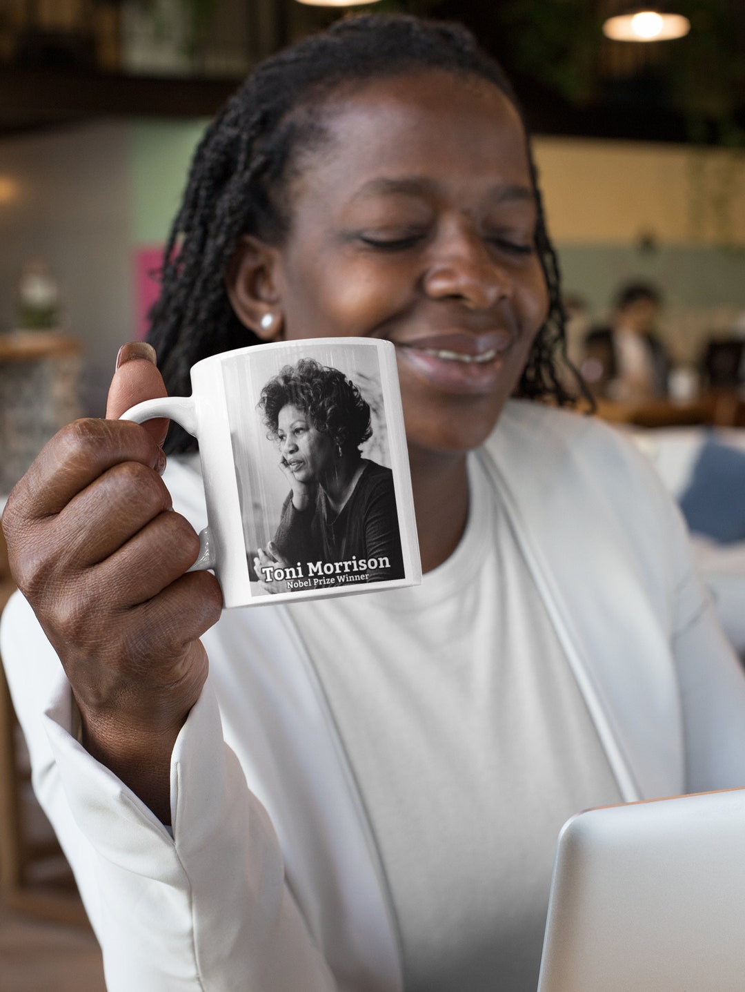 Toni Morrison Coffee Mug, Toni Morrison Nobel Prize Winner Mug, Black ...