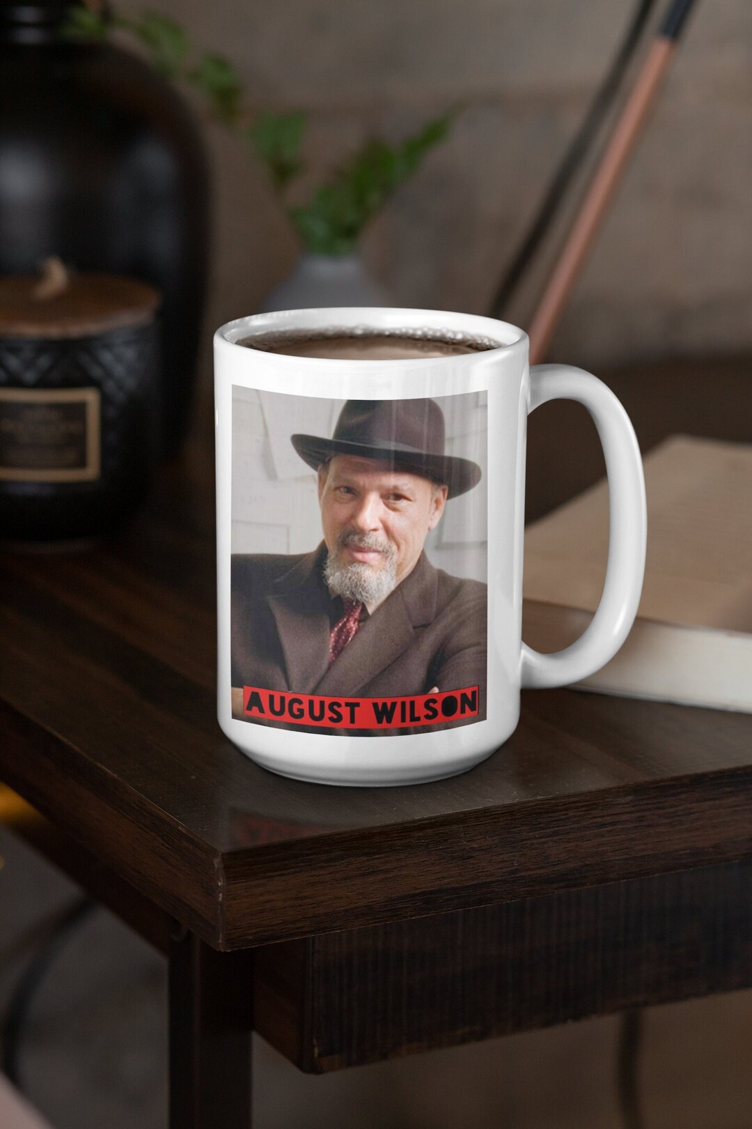 August Wilson Mug, August Wilson African American Poet Playwright Mug ...