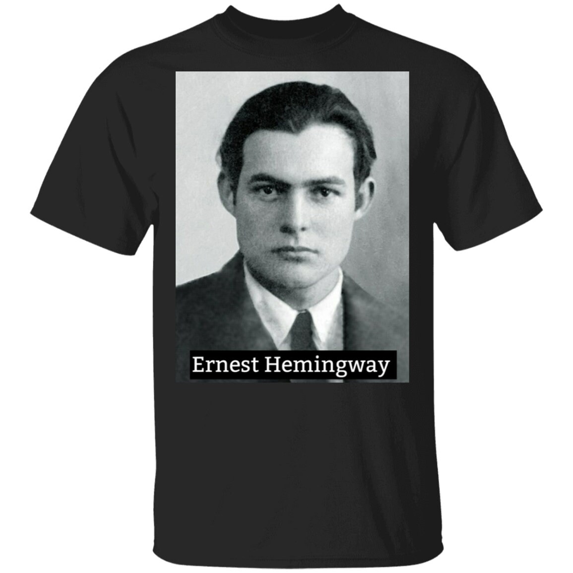 Young Ernest Hemingway T-shirt, Hemingway T-shirt, Hemingway Fan Shirt ...