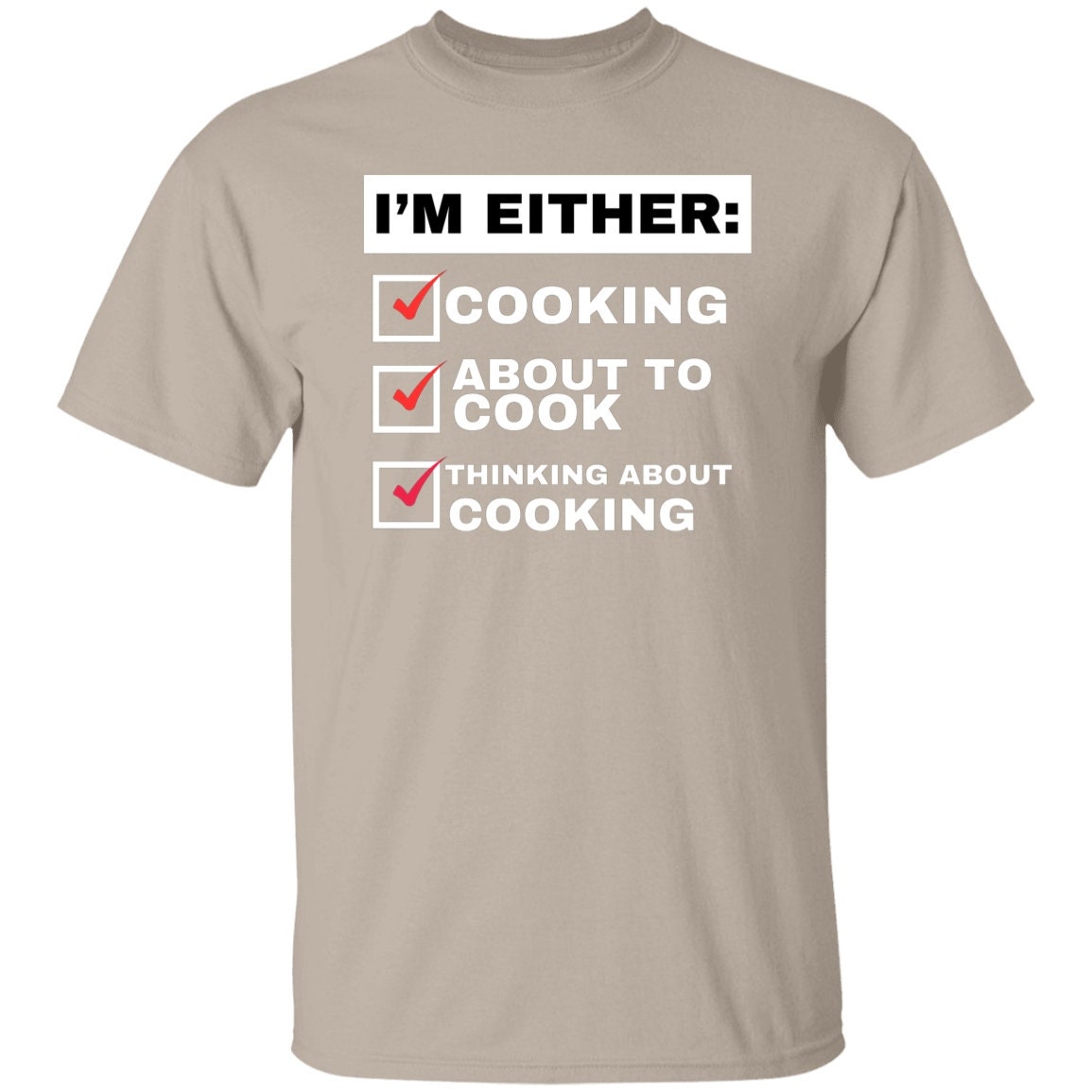 Funny Cooking Tshirt, Funny Chef Shirt, Foodie T-shirts, I'm Either ...