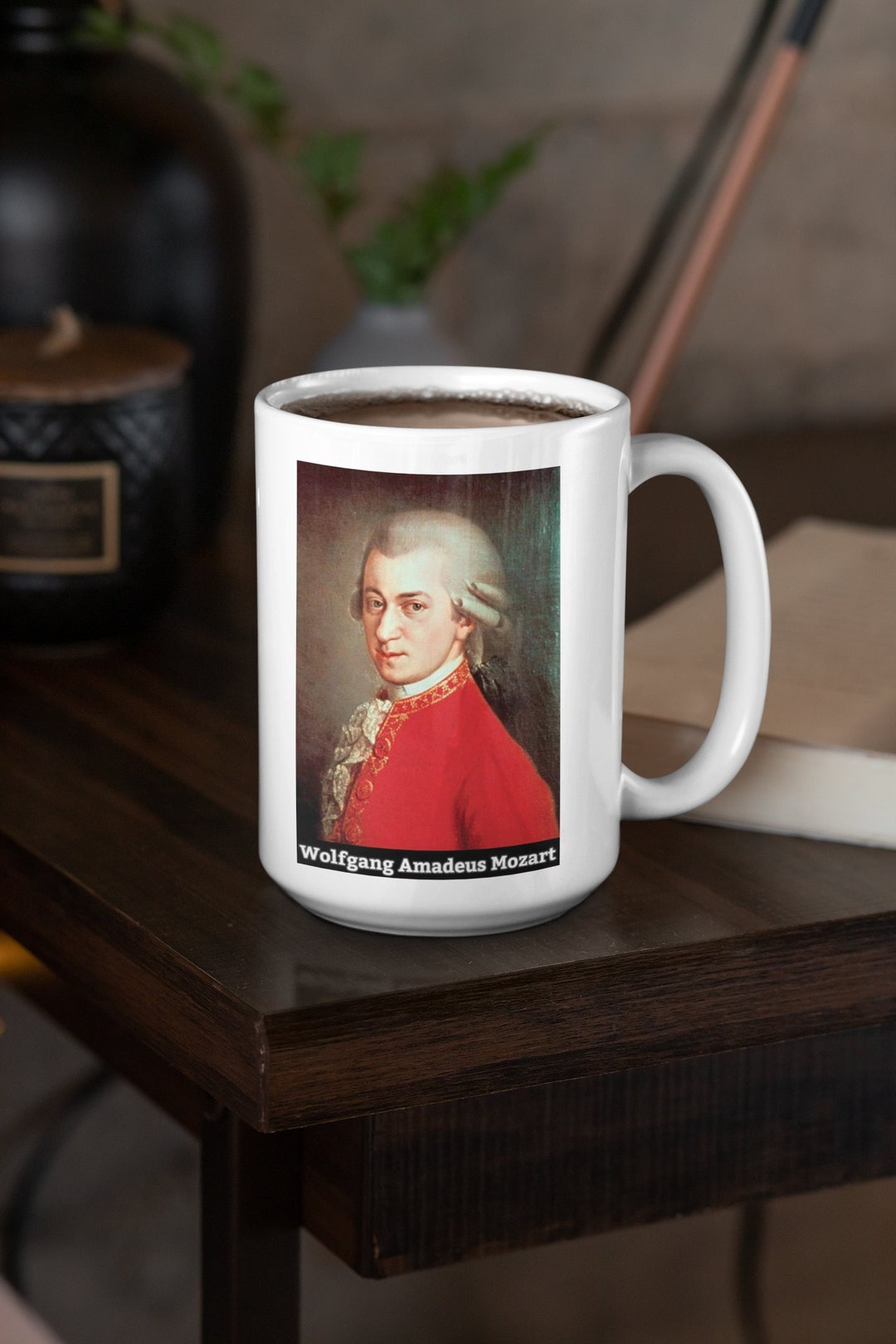 Wolfgang Amadeus Mozart Coffee Mug, Music Lover Mug, Classic Music Mug ...