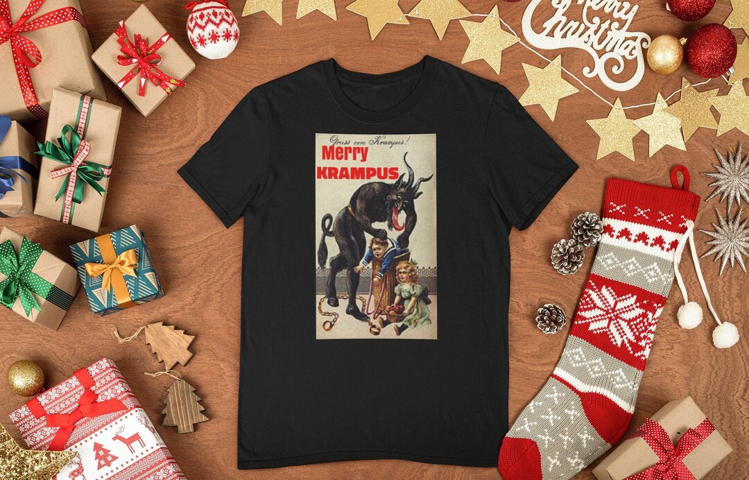 Krampus Shirt, Krampus T-shirt, Evil Christmas Shirt, Bad Santa Shirt ...