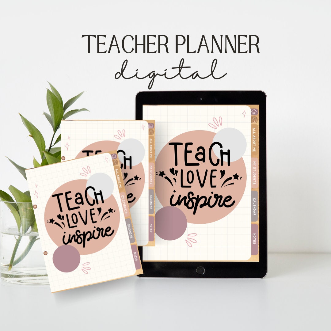 Teacher Digital Planner Digital Planner Goodnotes Planner Bingo Planner ...