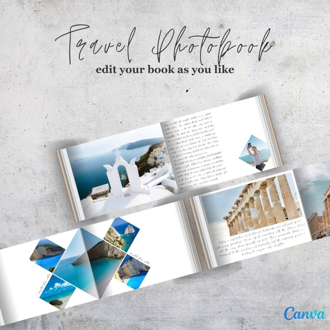 Editable Travel Photobook Template Canva - Etsy Canada