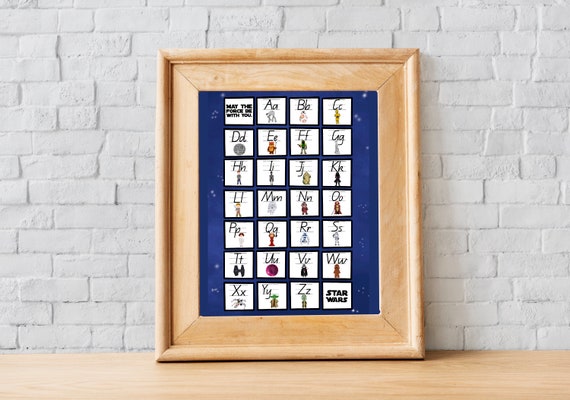 Star Wars Alphabet Poster Child's Room Decor Download - Etsy Canada