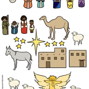 Nativity Counting Objects, Printable Montessori-inspired Material ...