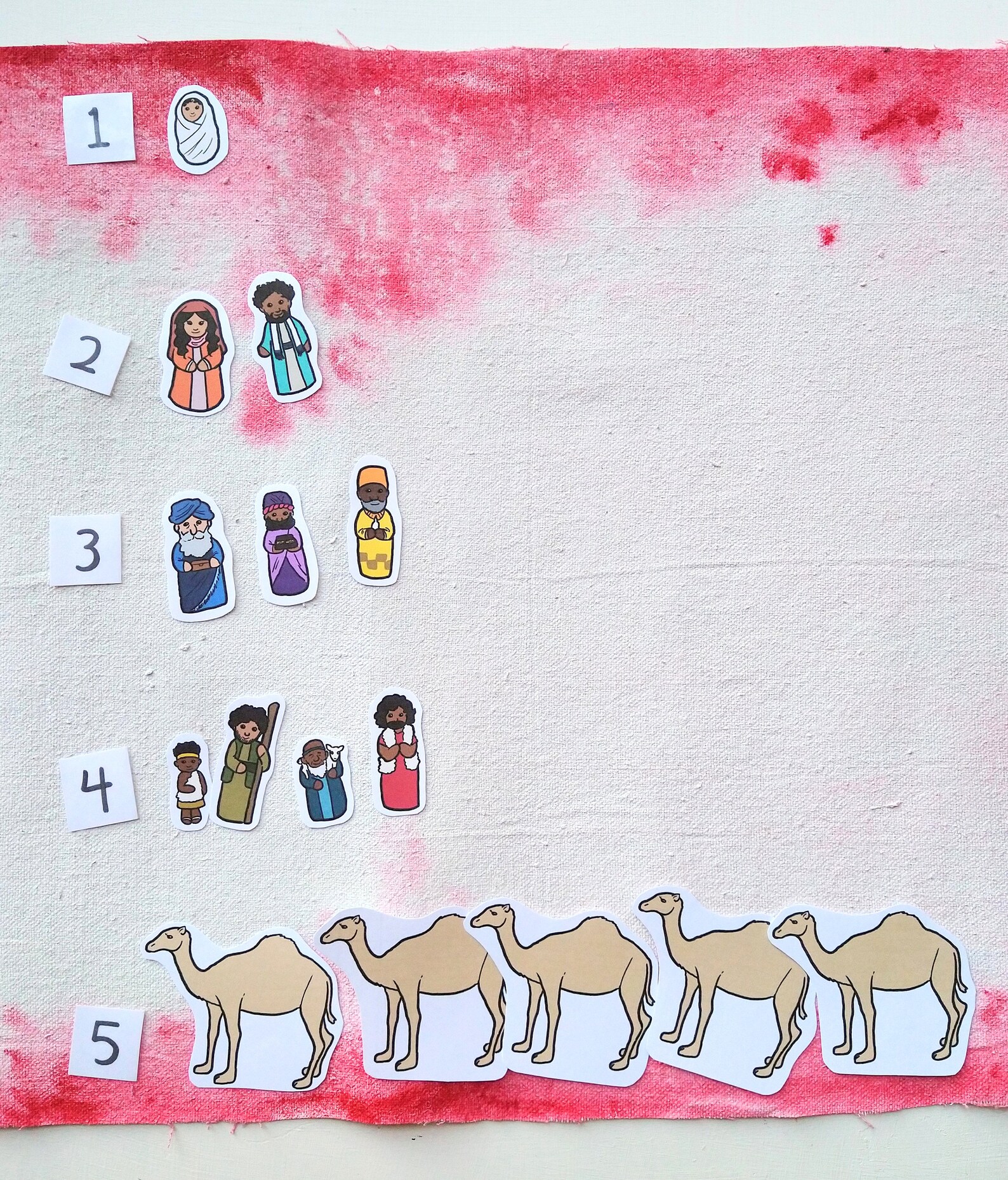 Nativity Counting Objects, Printable Montessori-inspired Material ...