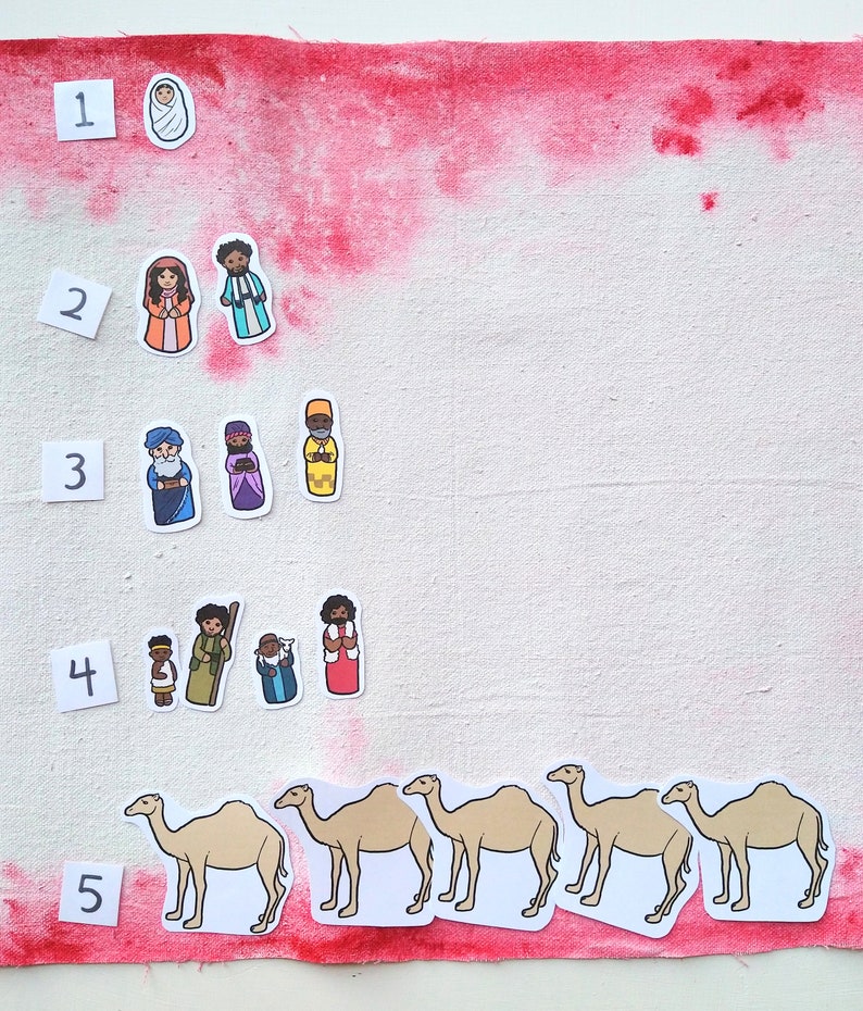 Nativity Counting Objects, Printable Montessori-inspired Material ...