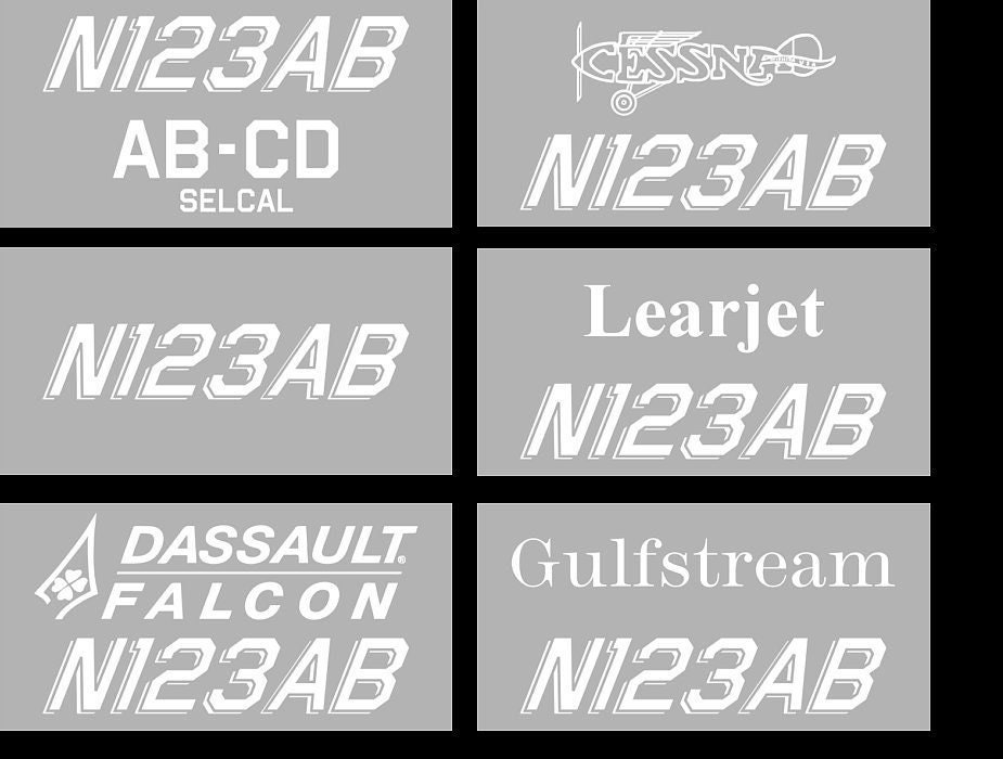 AIRCRAFT and SELCAL ID Placard - Etsy