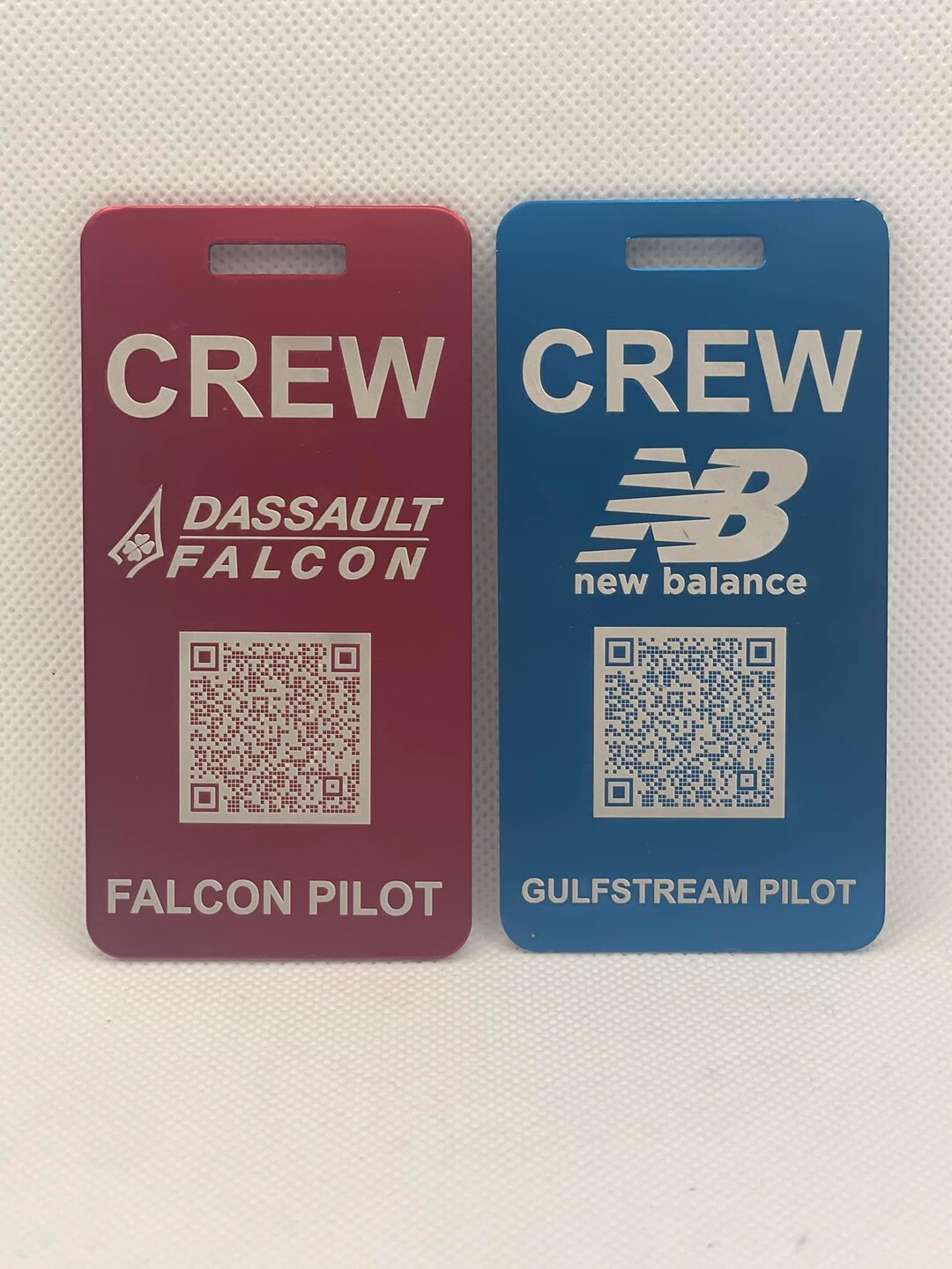 Corporate/charter Flight Crew Custom Engraved Metal Luggage Tags 1 Pair ...