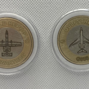 Aircraft Challenge Coins - Etsy