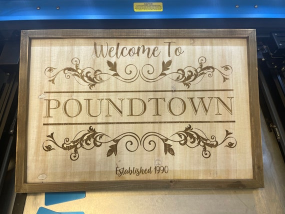 Poundtown Wall Sign - Etsy