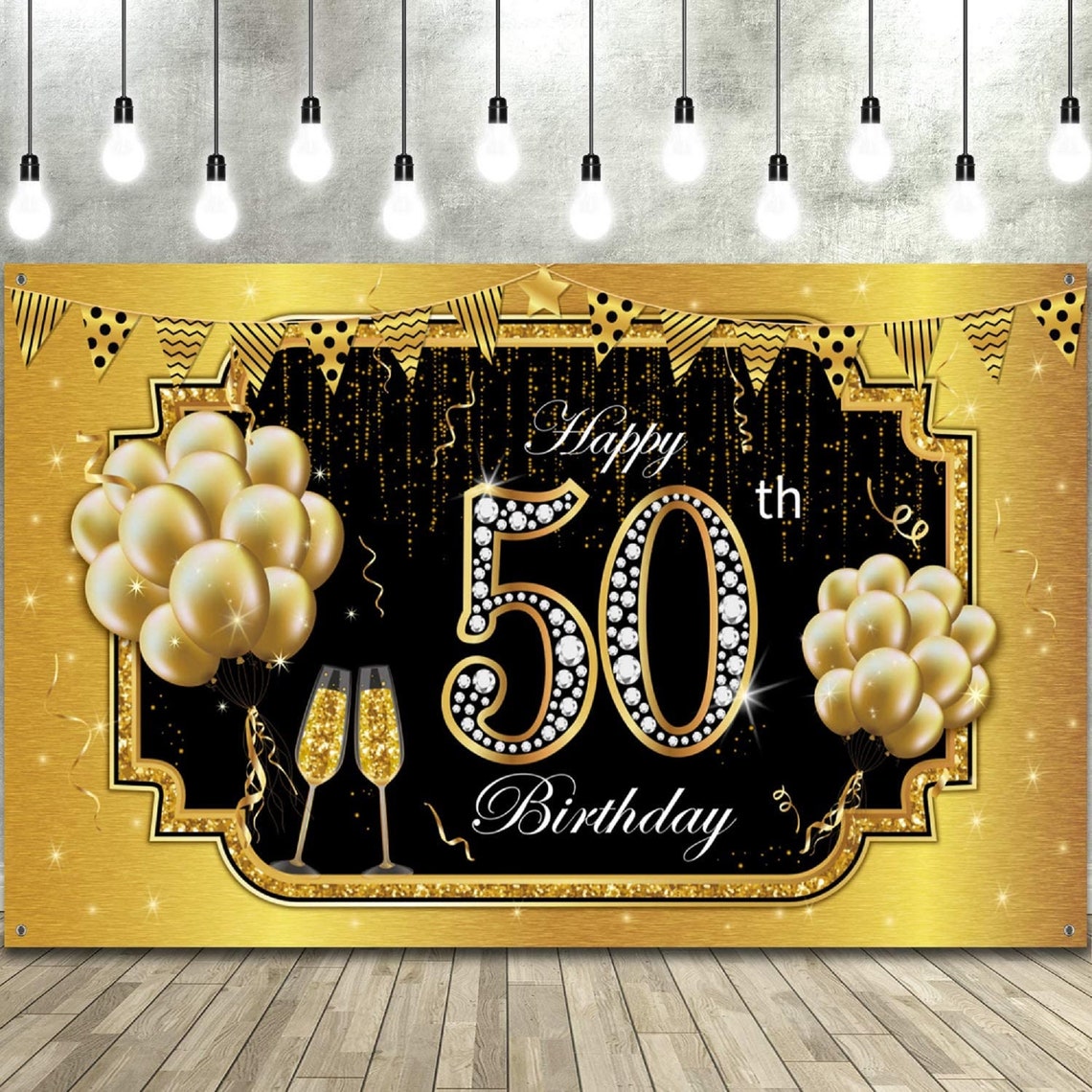 Birthday Party Decoration 50th Birthday Decoration Happy Etsy birthday-party-decoration-50th-birthday-decoration-happy-etsy