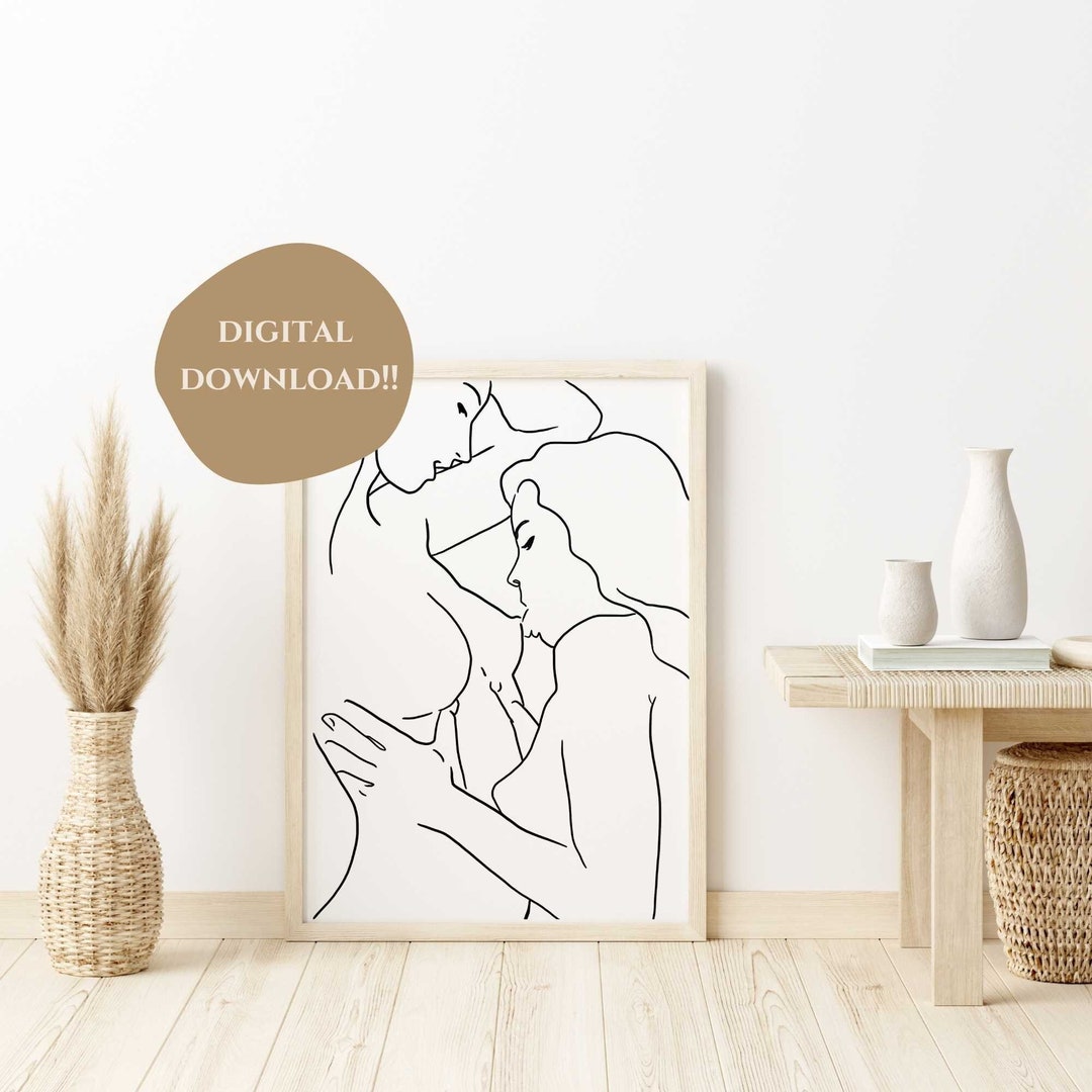 Lesbian Art Print, Lesbian Love Gift, Lesbian Wedding Gift, Lesbian ...