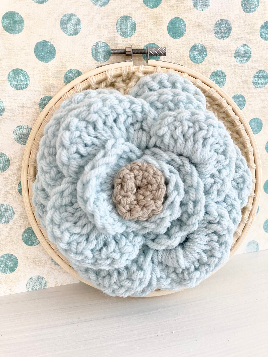 Light Blue Wall Art / Blue Wall Decor / Floral Wall Hangings / Blue ...