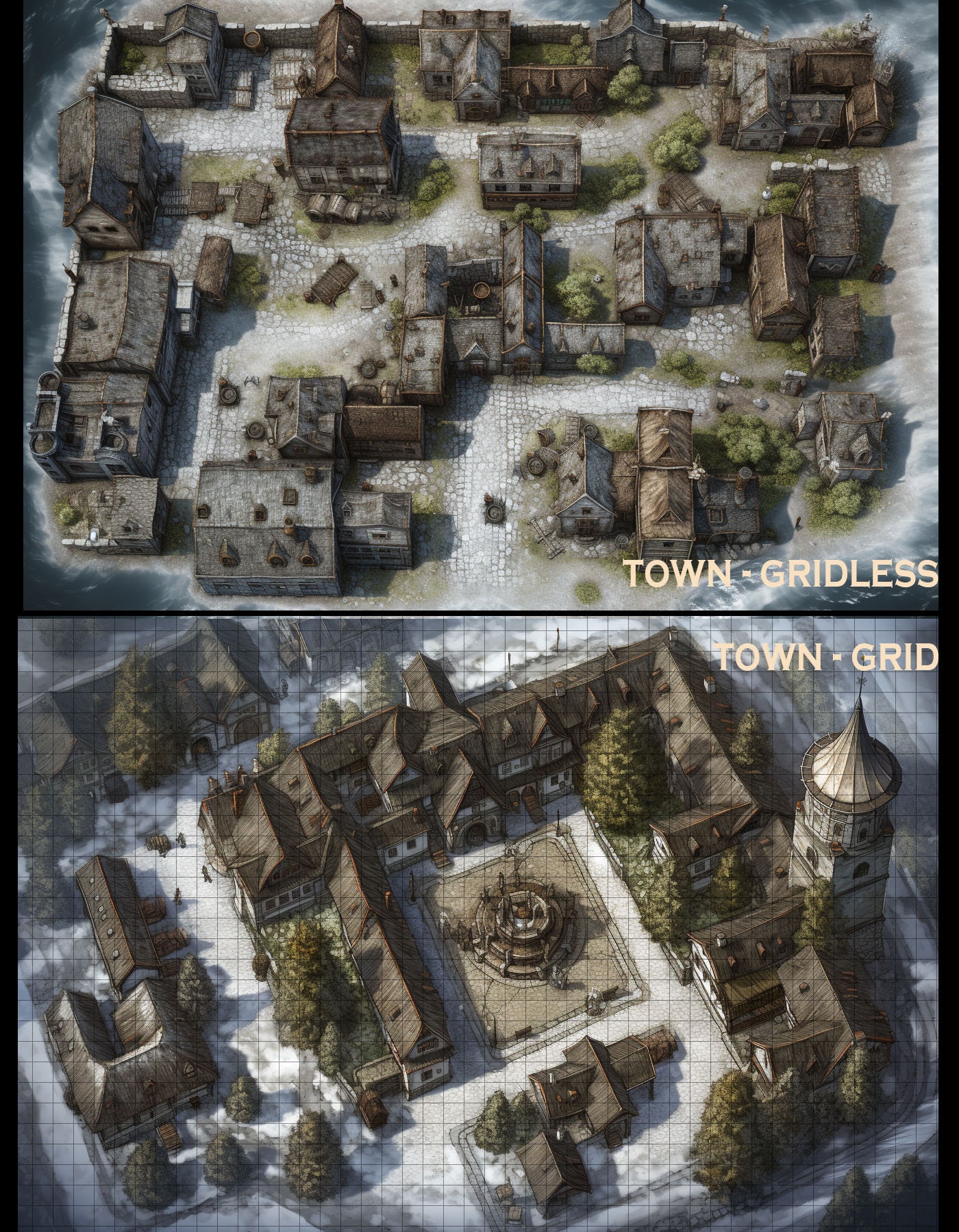 Dnd Starter Battle Map Bundle 24 Versatile D&D Battlemaps Set in ...