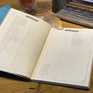 Personalized Dnd 5e/5.5e Notebook,d&d Campaign Journal,leather Cover ...