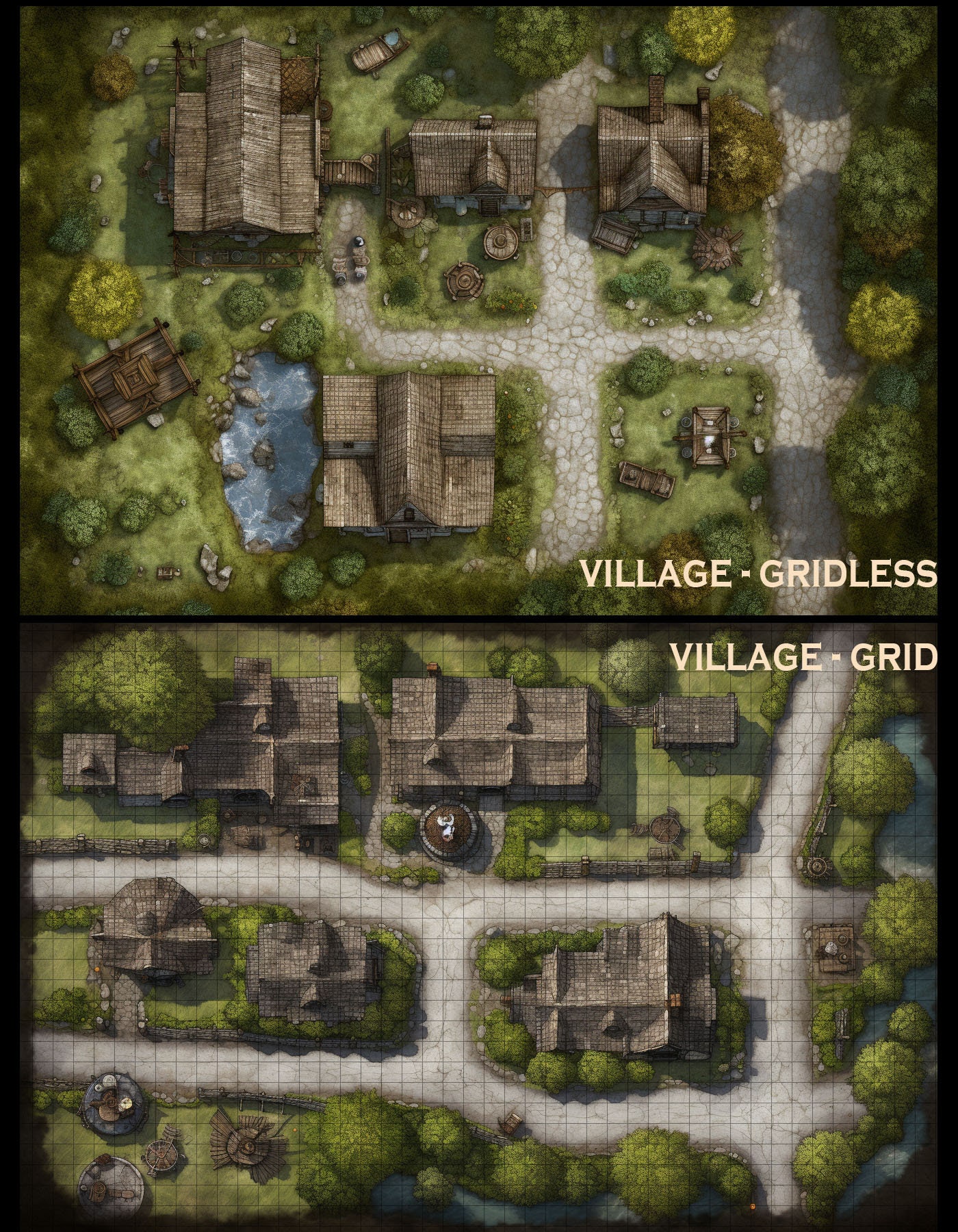 Dnd Starter Battle Map Bundle 24 Versatile D&D Battlemaps Set in ...