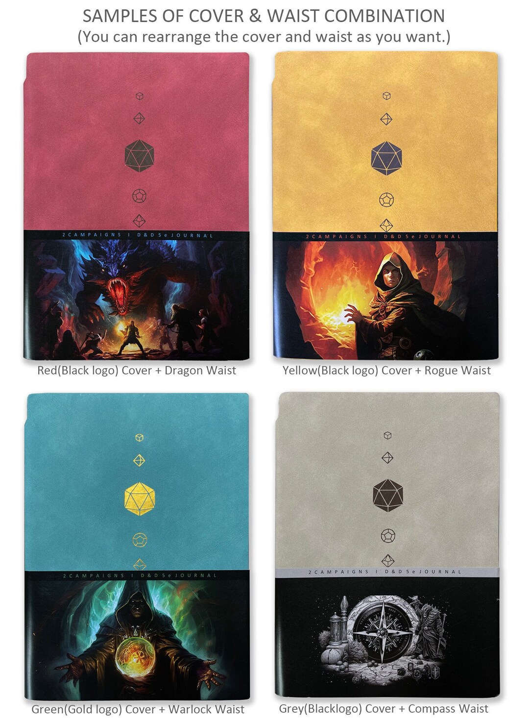 2-campaign Personalized Dnd 5e Journal, 190 Pages, Features All-in-one ...