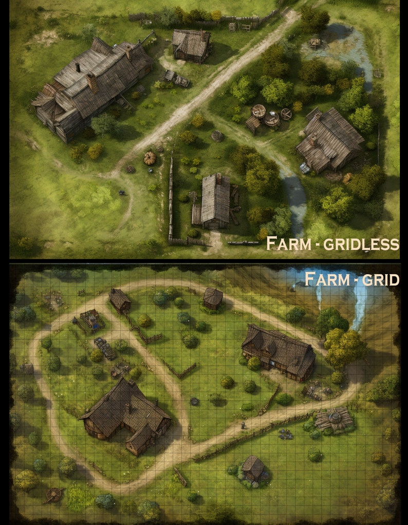 Dnd Starter Battle Map Bundle 24 Versatile D&D Battlemaps Set in ...