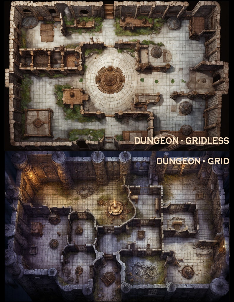 Dnd Starter Battle Map Bundle 24 Versatile D&D Battlemaps Set in ...