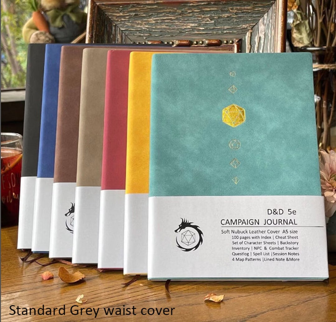 Personalized Dnd 5e Journal 96 Pages Leather Coverscharacter Sheetsnpc ...