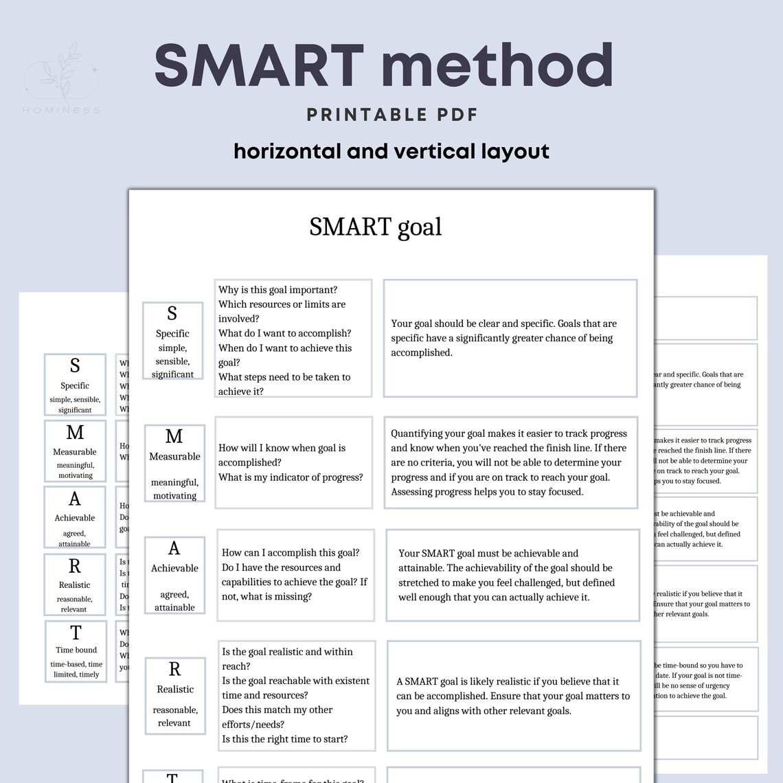 SMART Goals Worksheet. SMART Goal Setting. Smart Goal Template ...