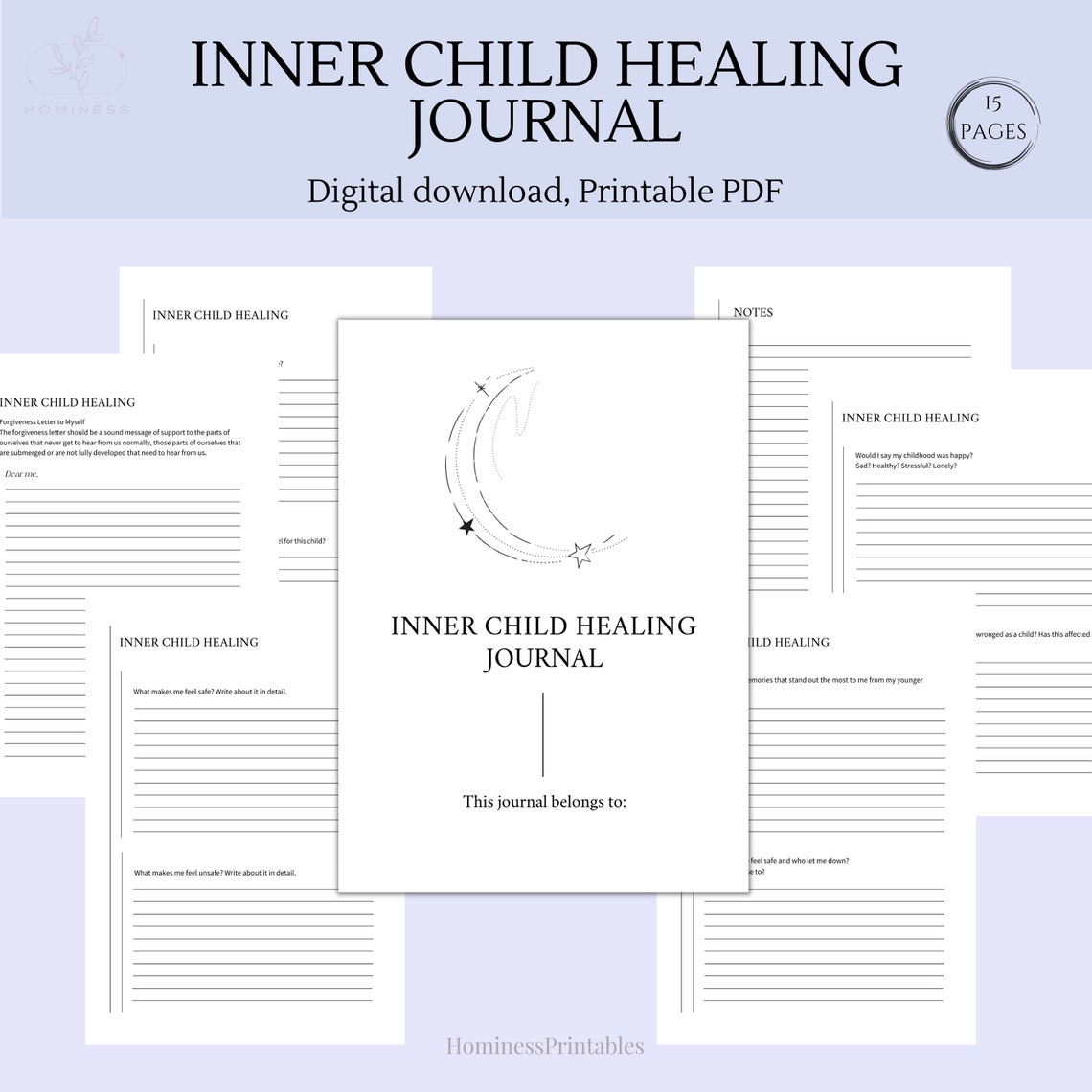 Inner Child Healing Journal Printable Inner Child Prompts - Etsy
