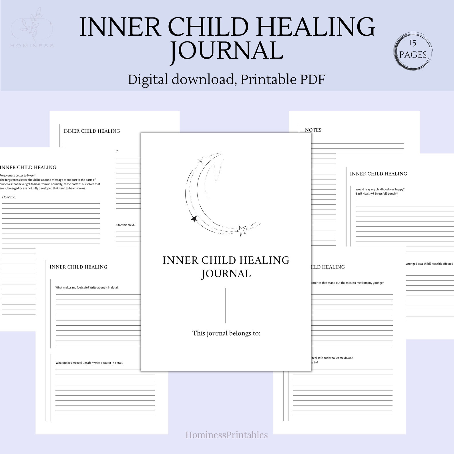 Inner Child Healing Journal Printable Inner Child Prompts - Etsy