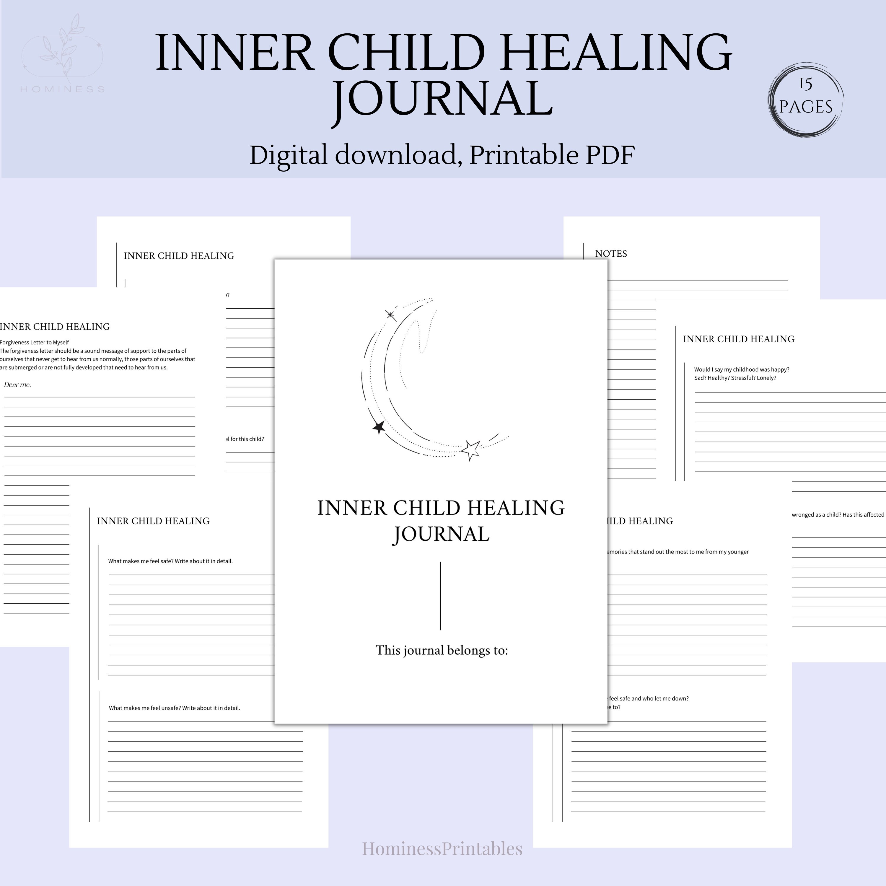 Inner Child Healing Journal Printable Inner Child Prompts - Etsy