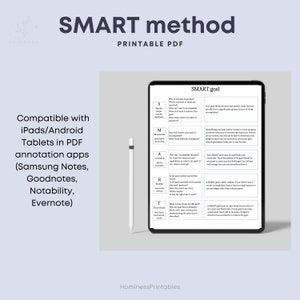 SMART Goals Printable Worksheet SMART Goal Setting Smart Goal Coaching ...