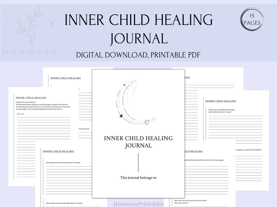 Inner Child Healing Journal Printable Inner Child Prompts - Etsy