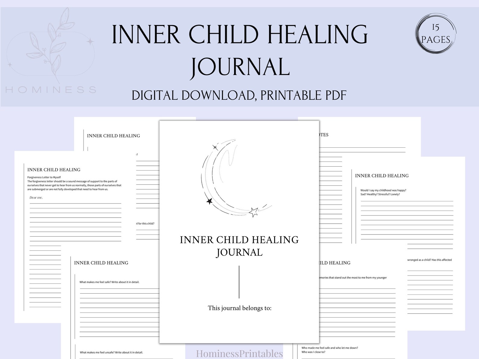 Inner Child Healing Journal Printable Inner Child Prompts - Etsy