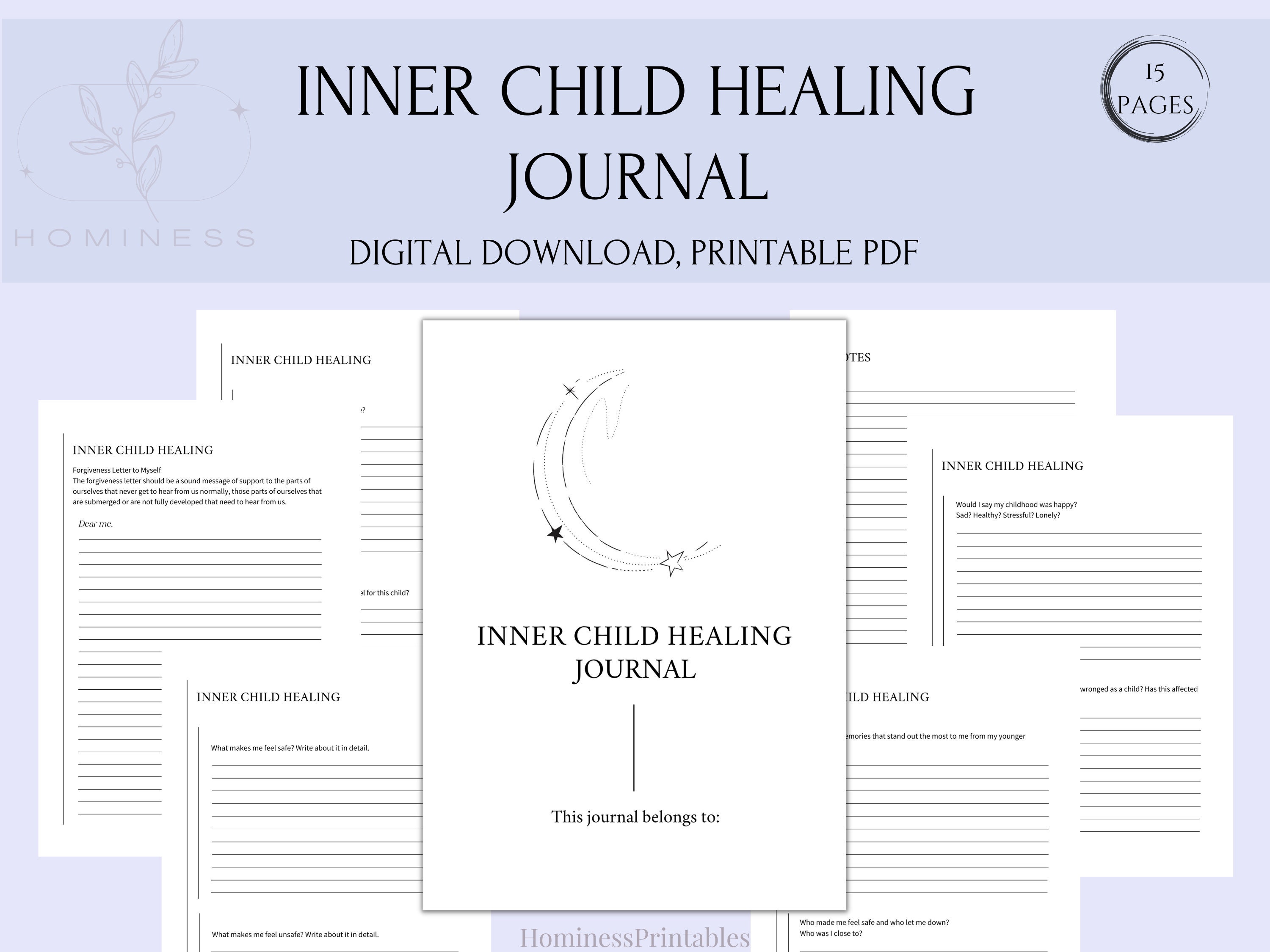 Inner Child Healing Journal Printable Inner Child Prompts - Etsy
