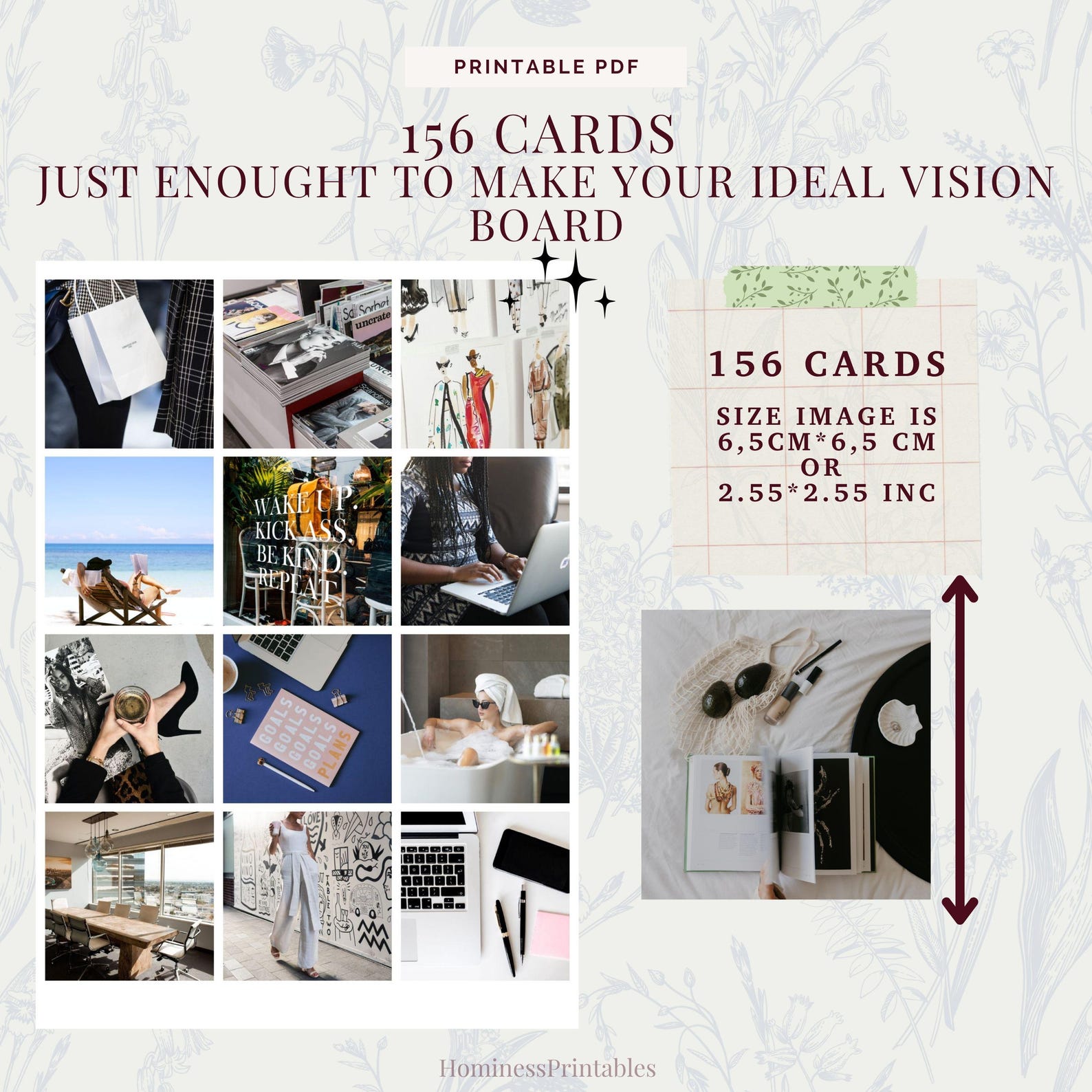 150 Vision Board Pictures Printables. That Girl Images Vision Board Kit ...