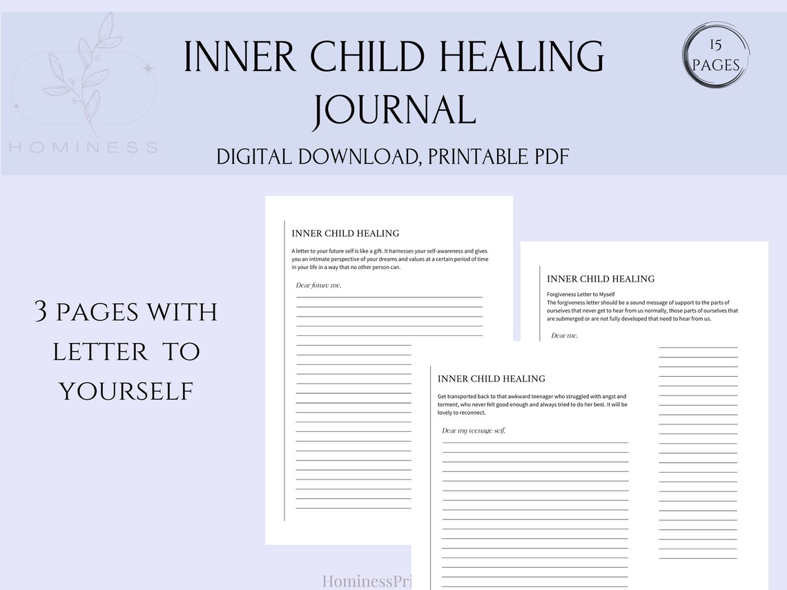 Inner Child Healing Journal Printable Inner Child Prompts - Etsy