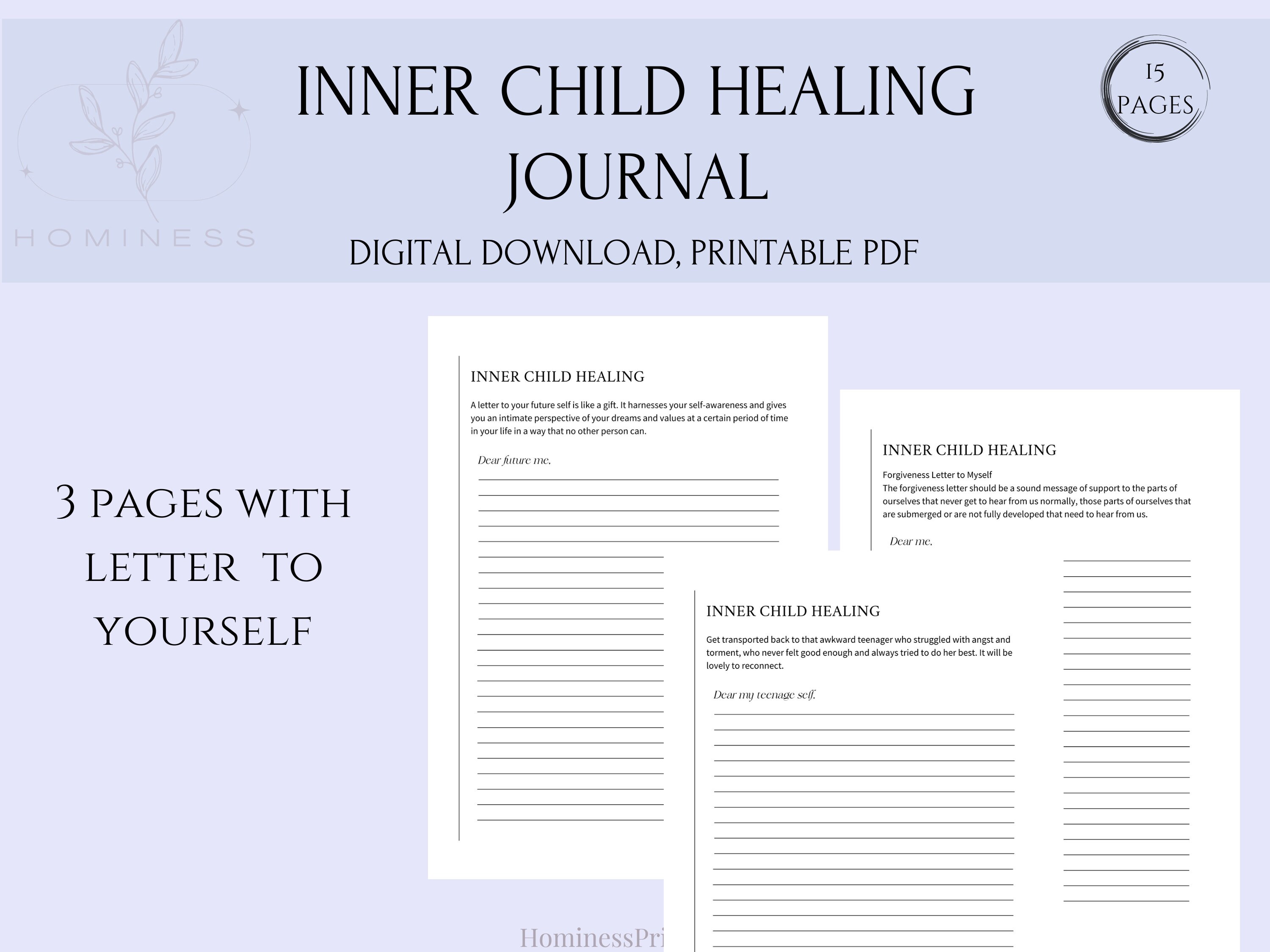 Inner Child Healing Journal Printable Inner Child Prompts - Etsy