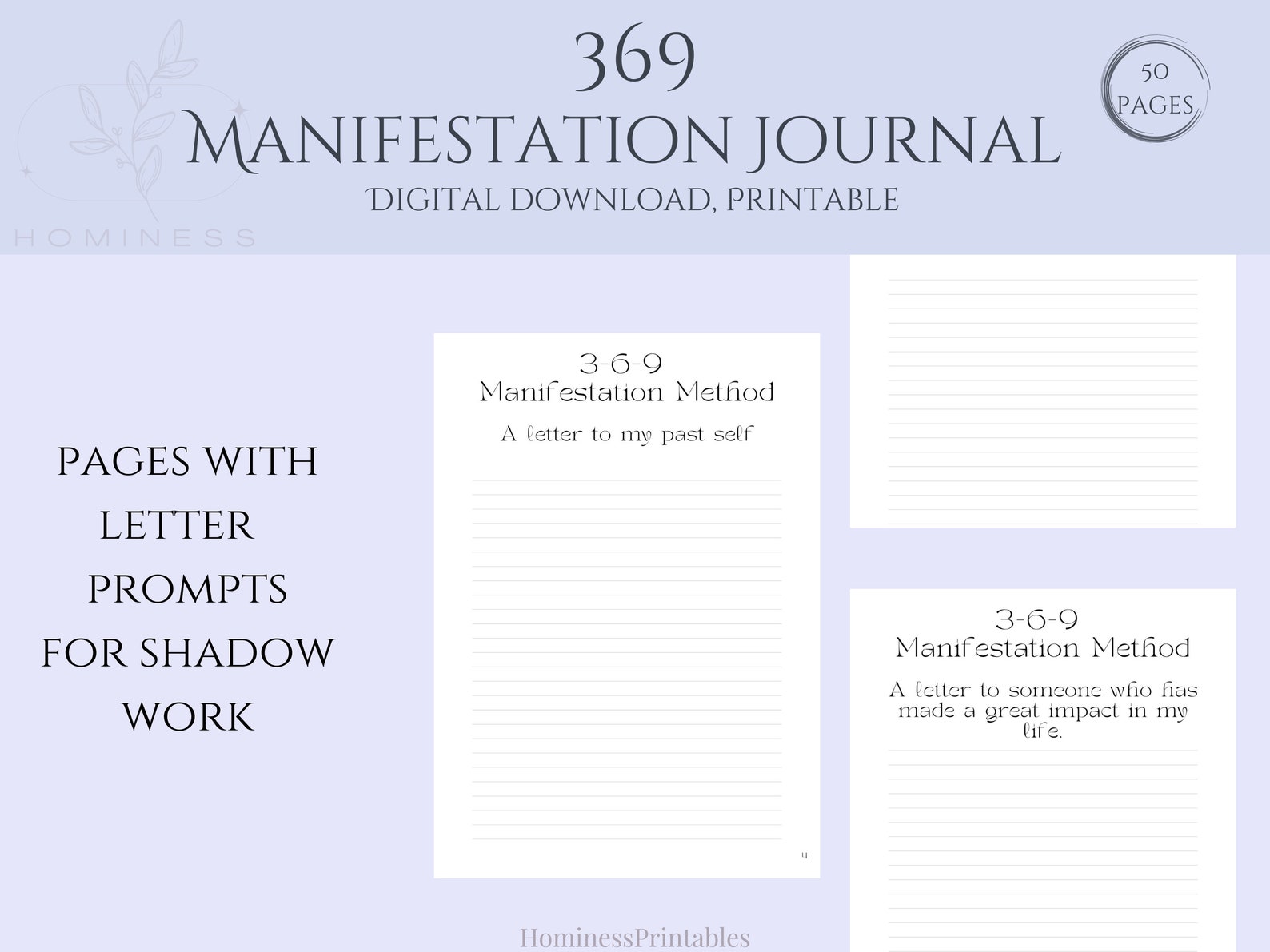 369 Manifestation Journal Printable. 369 Manifestation - Etsy