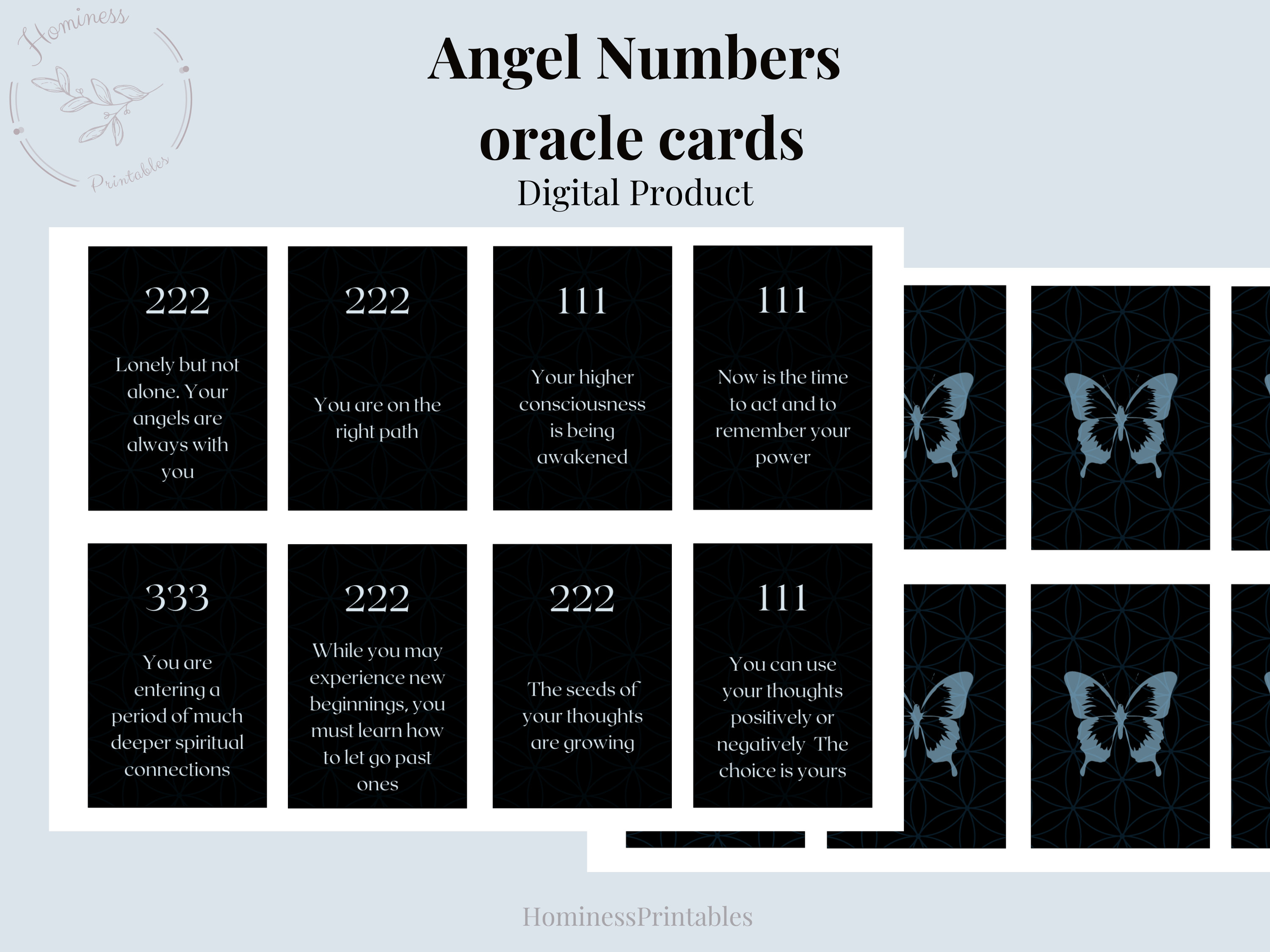 Angel Numbers Oracle Deck Printable. Angel Numerology. Angel - Etsy Canada