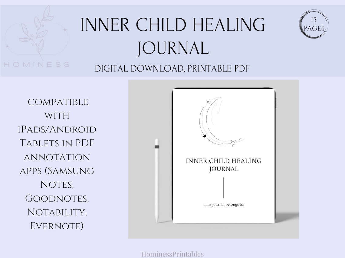 Inner Child Healing Journal Printable Inner Child Prompts - Etsy