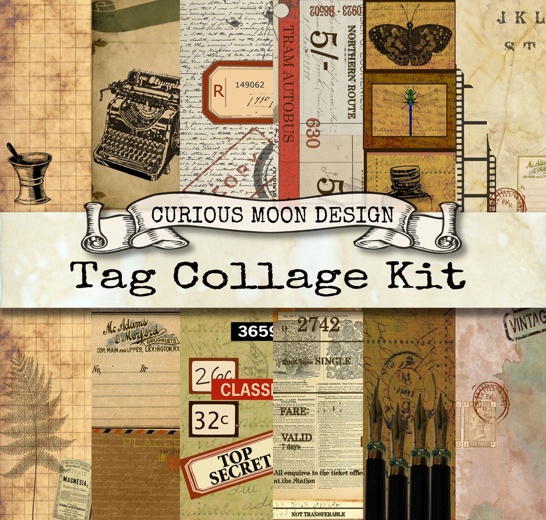 Tag Kit Digital Printable, Download, Complete With Vintage Ephemera ...